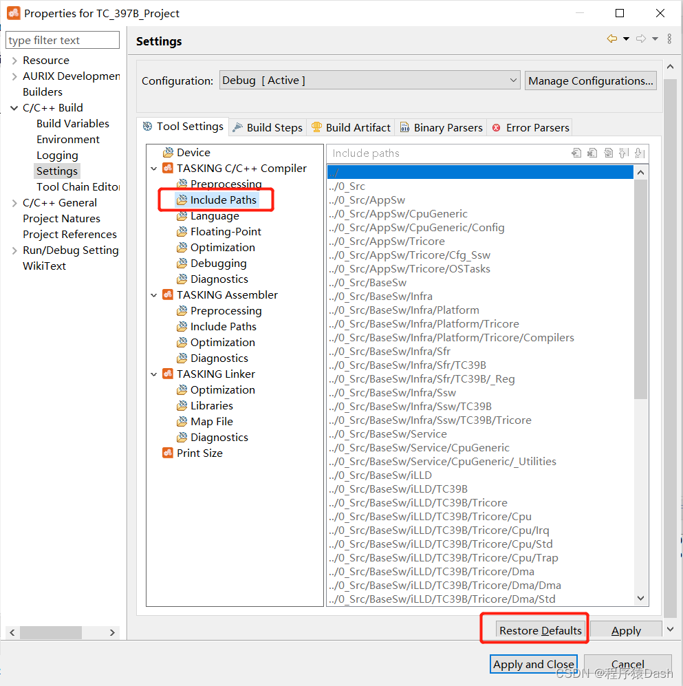 如何导入工程到AURIX Development Studio(如基于Hightec 或TASKING创建的工程)中？_tasking工程转换 ...