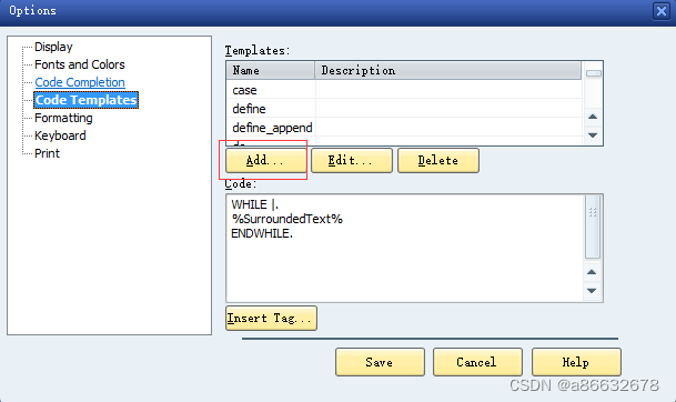 SAP ABAP SE38设置模板_sap se38-CSDN博客