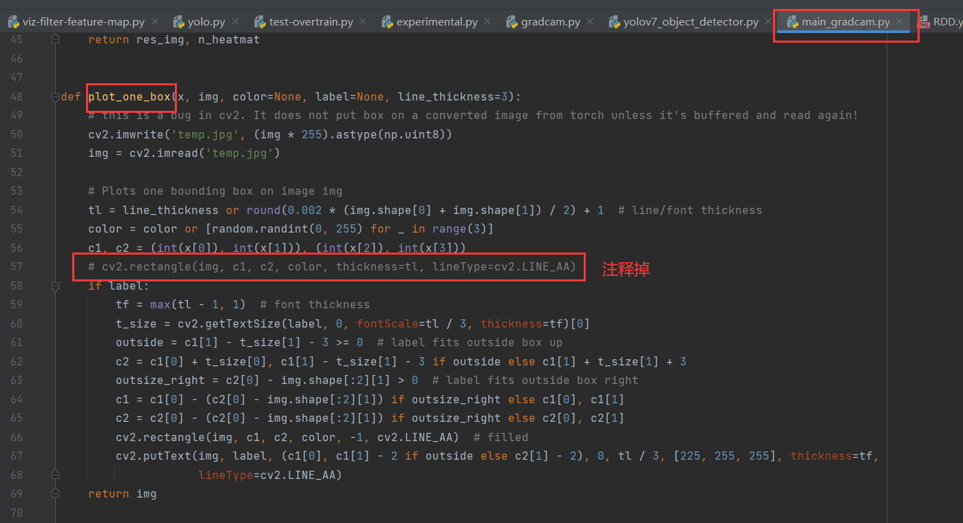 【YOLOv7热力图可视化】参考链接非常棒，此博客用于记录一些细节（如果遇到报错：ValueError: too many values to unpack (expected 2)）-CSDN博客