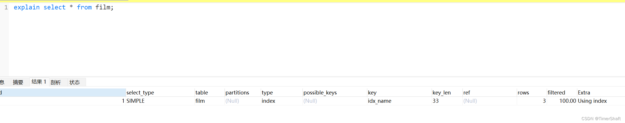 Mysql Explain详解 Csdn博客