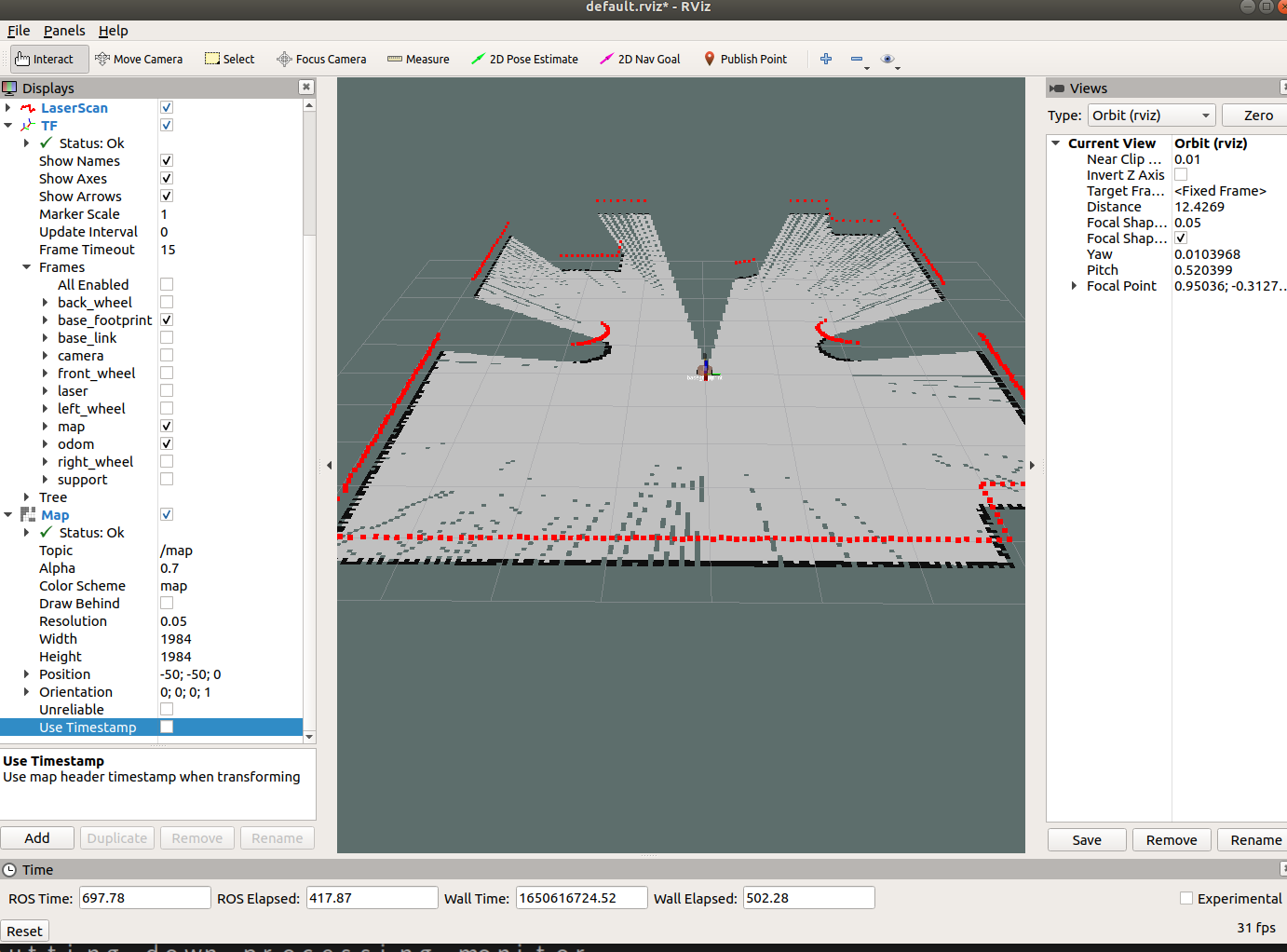 Chapter7 机器人导航仿真(Ⅰ)----导航实现_robotstatepublisher-CSDN博客