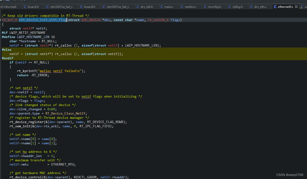 RT-Thread 网卡驱动学习_rt-thread如何添加第二个netif-CSDN博客