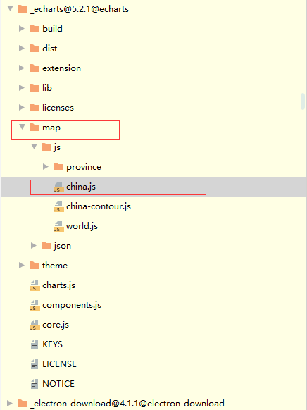Use ECharts to implement the map of China in the Vue project - Programmer Sought