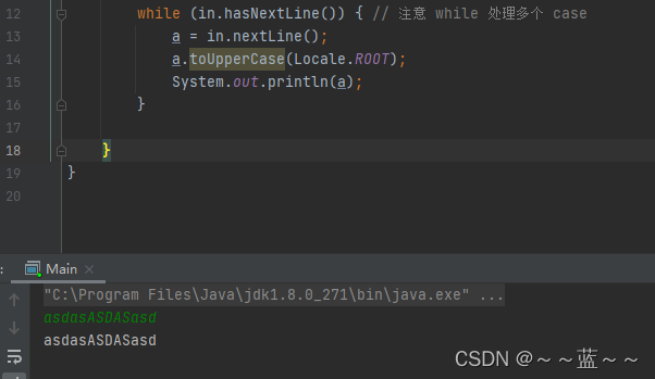java中toLowerCase（）与toUpperCase（）方法浅谈_touppercase(locale.root)-CSDN博客