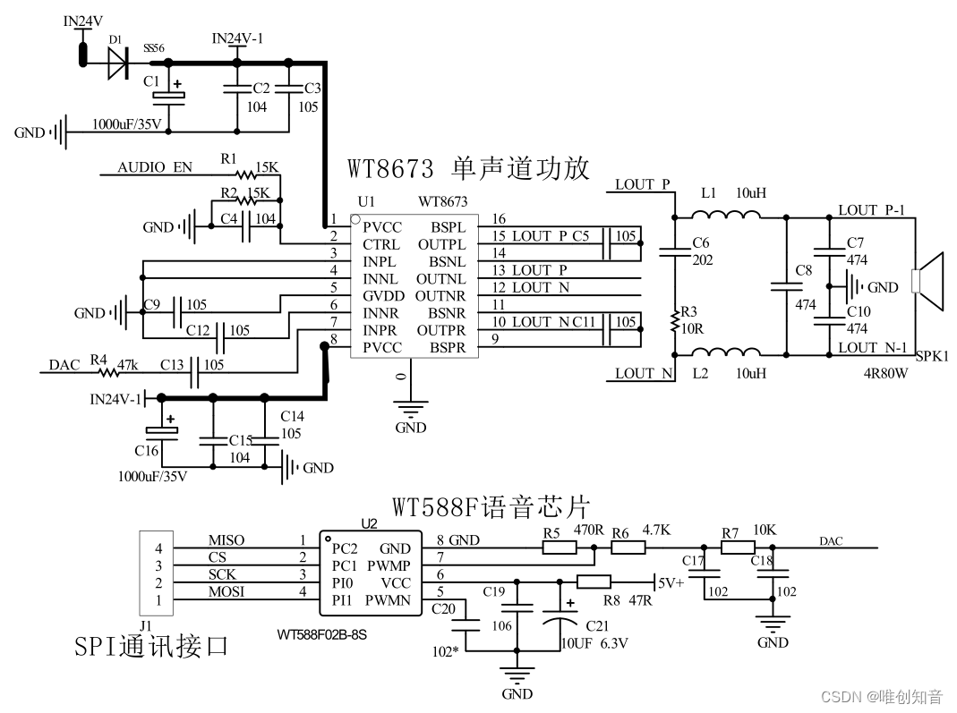如何让语音芯片与功放芯片之间更好的配合，使得产品音效更好_语音芯片输出有电流声-CSDN博客