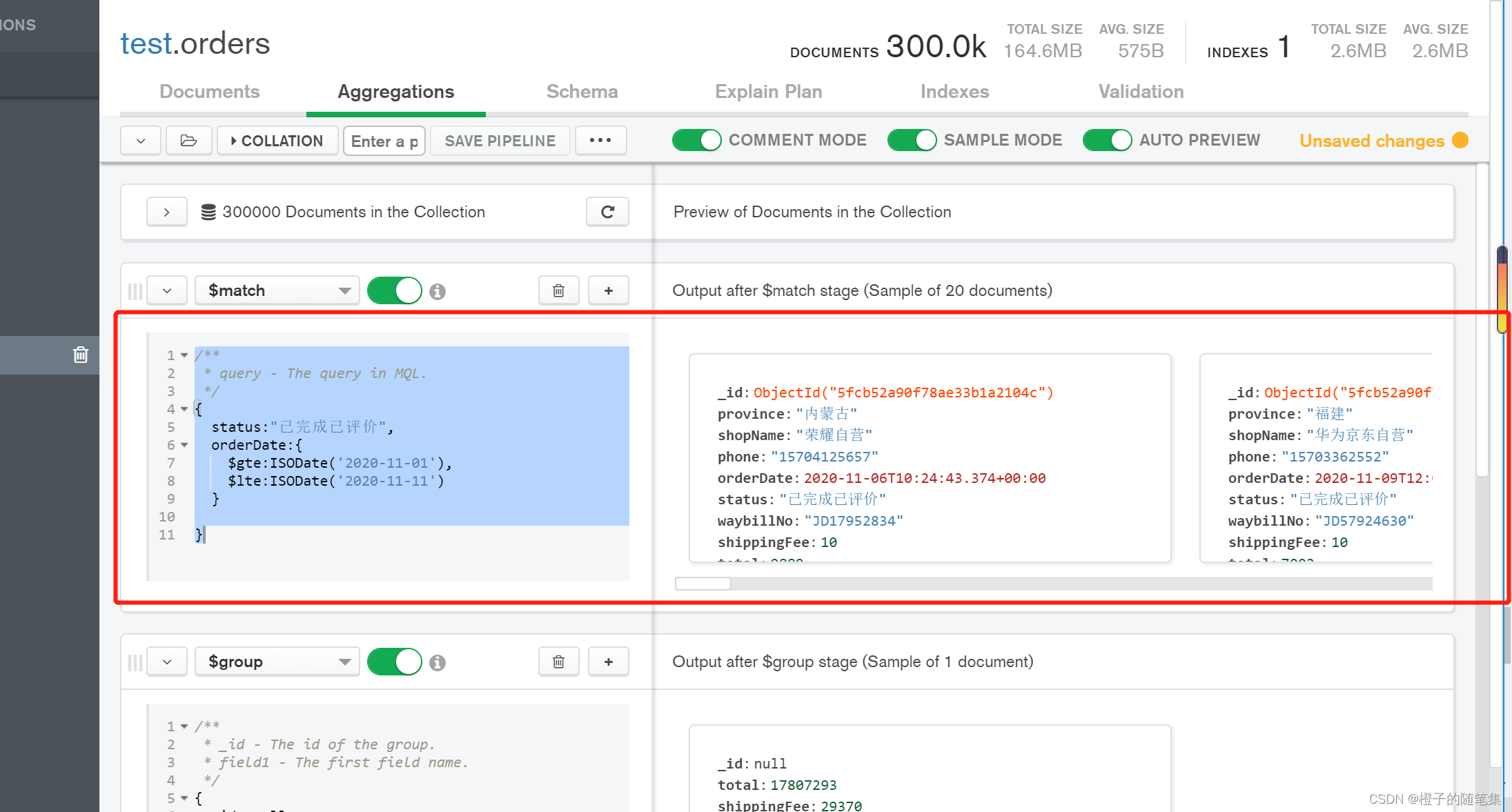 关于mongodb Compass工具使用聚合函数的操作mongodbcompass如何多集合进行操作 Csdn博客 