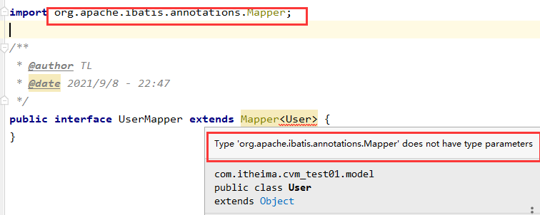 tk.mybatis.mapper.common.Mapper或者报错Type ‘org.apache.ibatis.annotations.Mapper‘ does not have ...