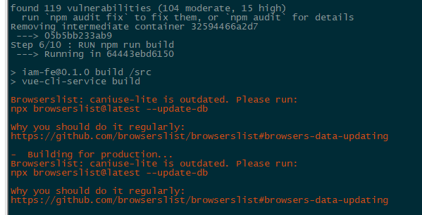 Vue —— 打包时报错：Browserslist: caniuse-lite is outdated. Please run next command `npm update`-CSDN博客