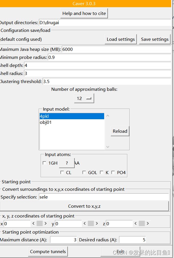 Pymol教程--Caver插件 研究蛋白通道_caver软件-CSDN博客