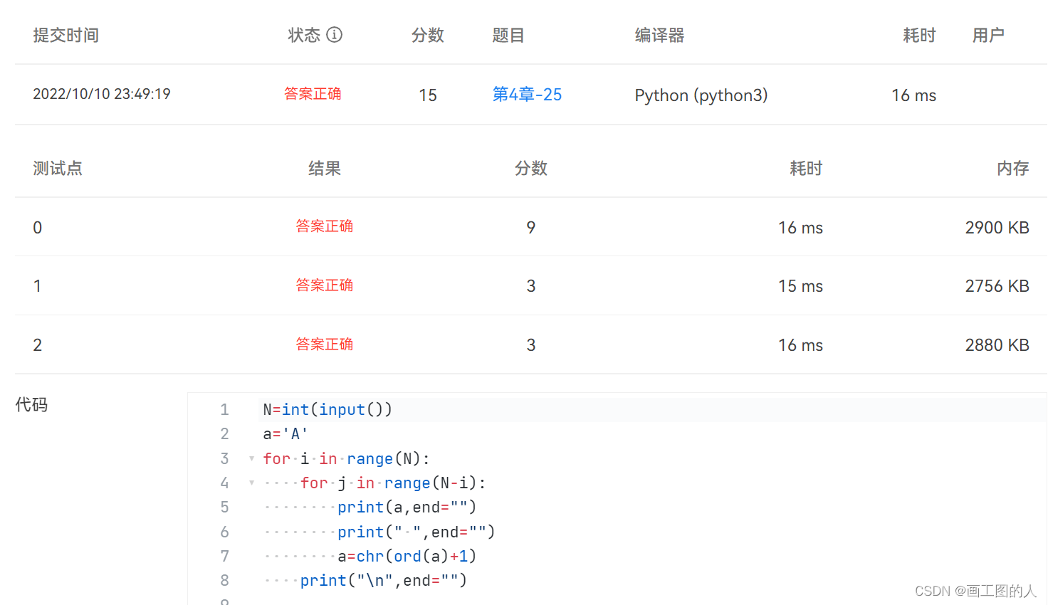 第4章 25 输出三角形字符阵列 7 2 输出三角形字符阵列 Csdn博客