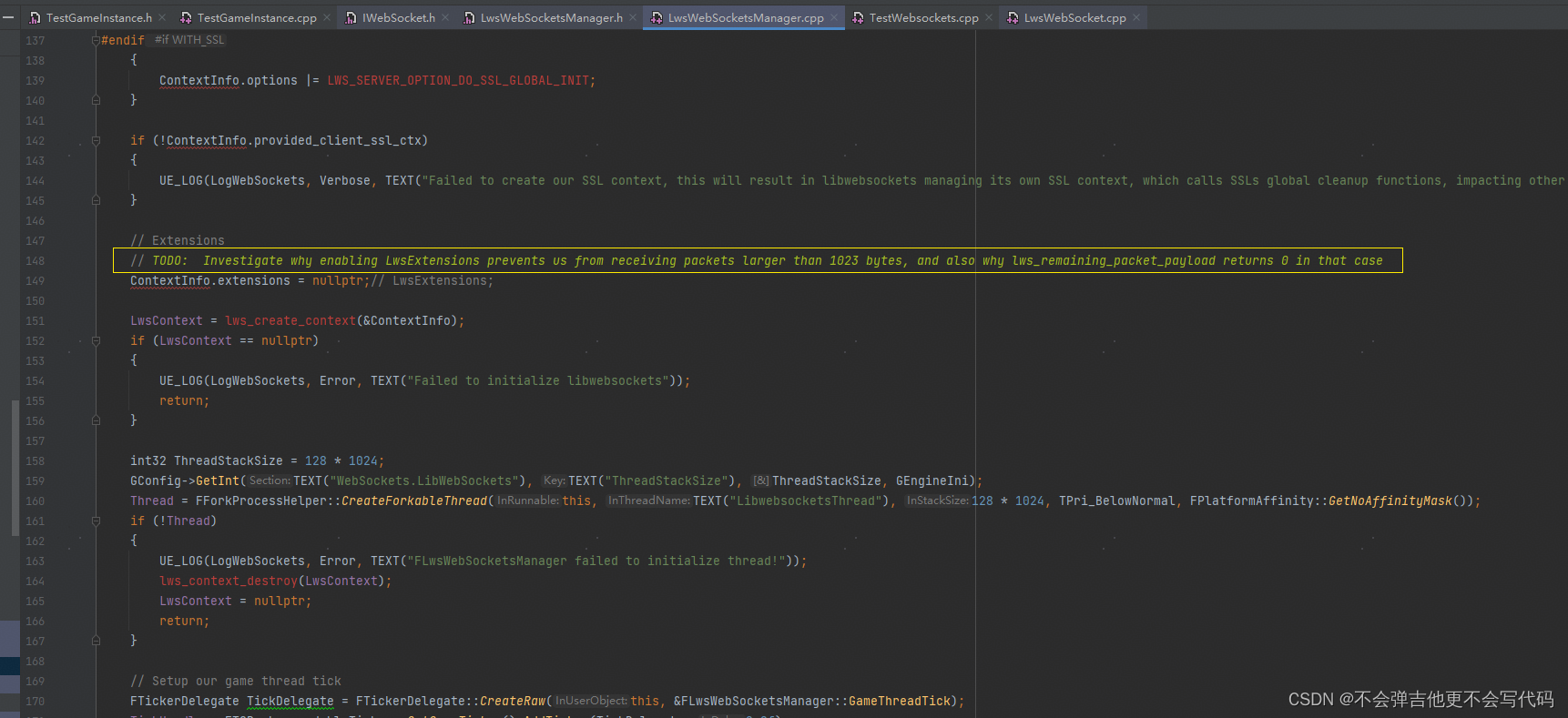 【UE C++】WebSockets接收过长BinaryMessage时分段问题的解决方案 需改UE源码_ue fwebsocketbinarymessageevent ...