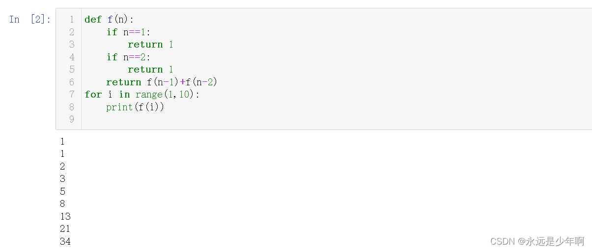 Python函数递归递归函数基例 Csdn博客
