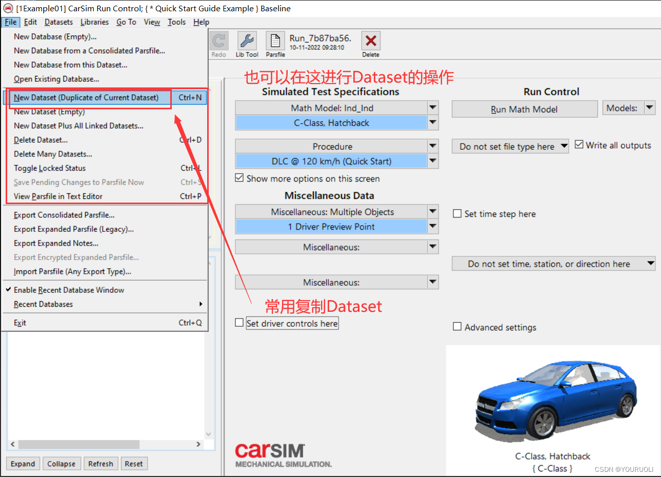 CarSim教程（二）- 操作实例_carsim数据集导入-CSDN博客