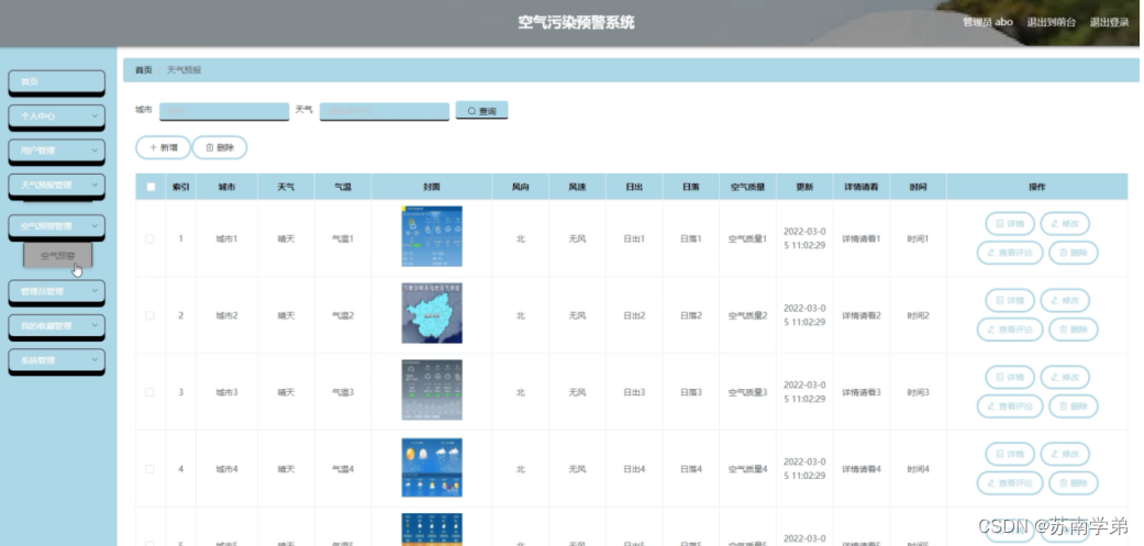附源码 Javassm空气污染预警系统(程序lw空气监测软件 源码 Csdn博客