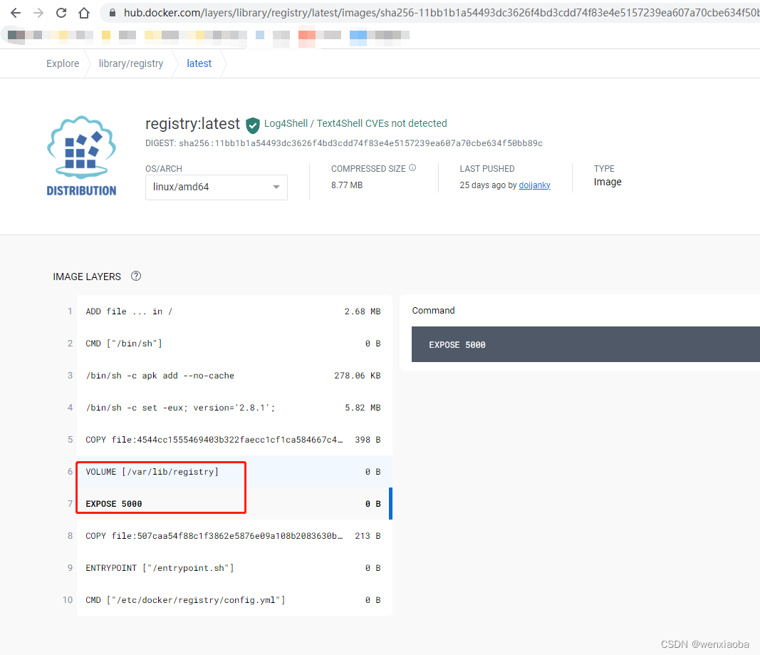 docker私有仓库registry_registry 5000-CSDN博客