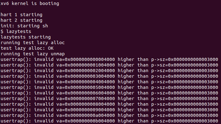 [MIT 6.S081] Lab 5: xv6 lazy page allocation-CSDN博客