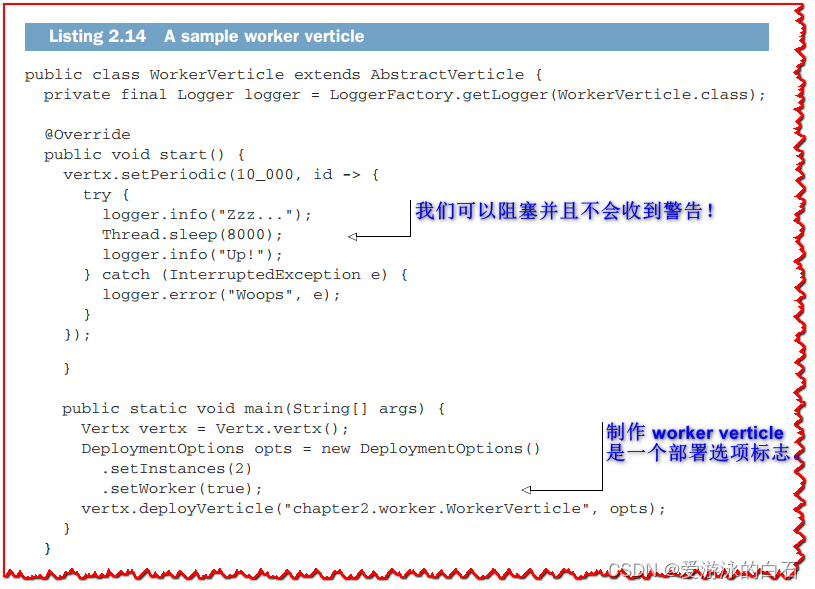 第二章: Vert.x的基本处理单元:Verticles-2.3 当代码需要阻塞时_worker verticle-CSDN博客
