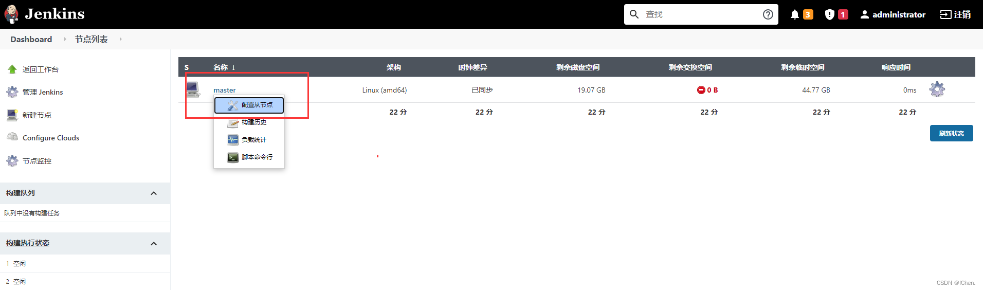 Jenkins持续集成显示pending—Waiting for next available executor-CSDN博客