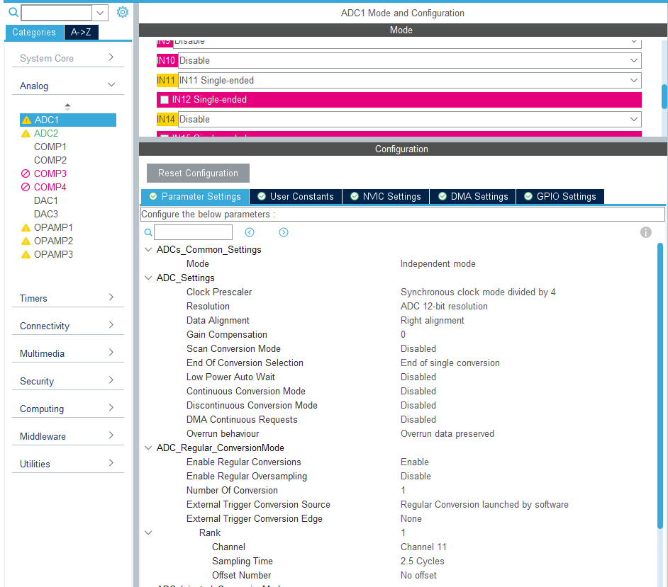 STM32G431之CubeMX配置两路ADC两路PWM输出与输入捕获_adc输入捕获-CSDN博客
