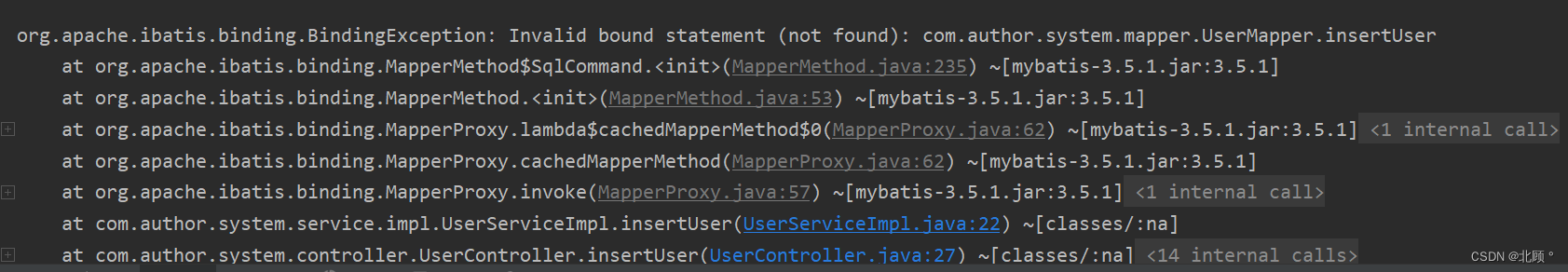 【springboot项目启动报错：Invalid bound statement (not found)】_springboot访问显示not found-CSDN博客