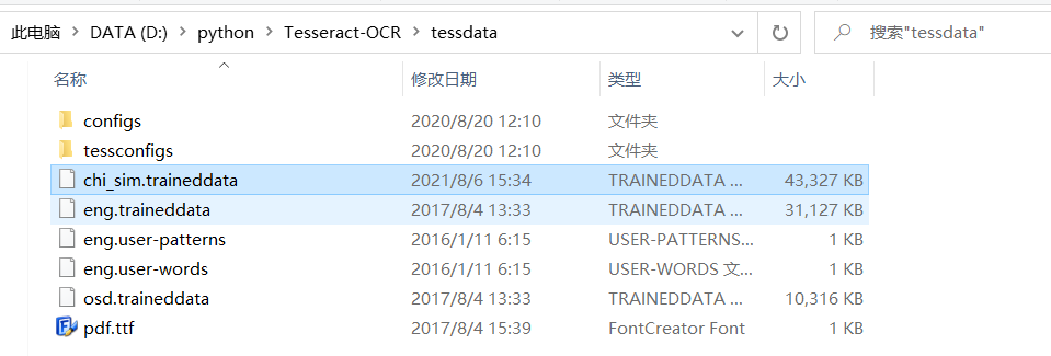 解决pytesseract Pytesseract Tesseracterror 1 ‘error Opening Data File
