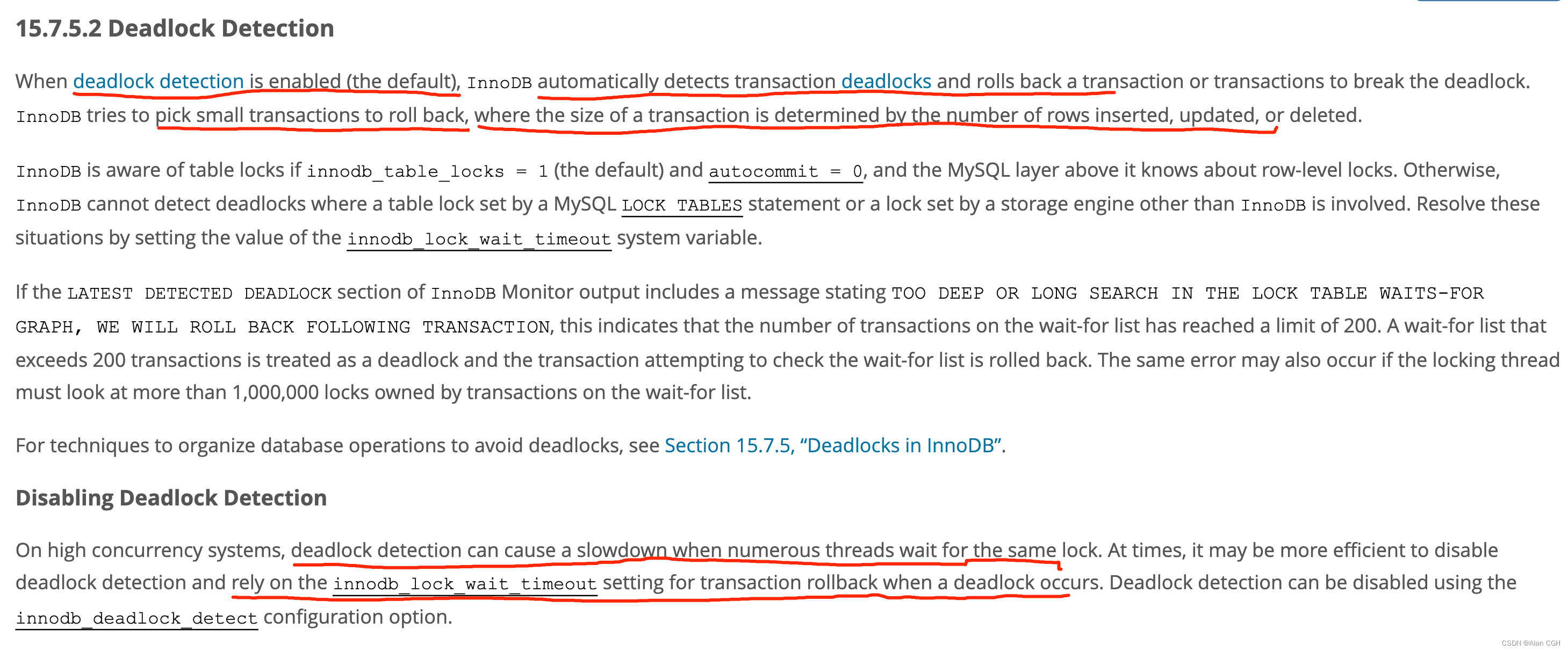 Mysql死锁 预防分析解决死锁 数据库死锁会自动释放吗 Csdn博客
