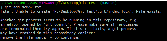 无法 git add_git lock error-CSDN博客