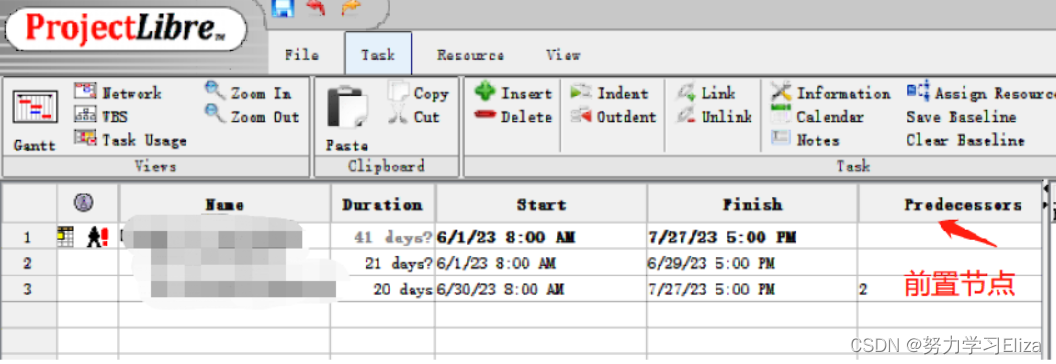关于Projectlibre如何使用-CSDN博客