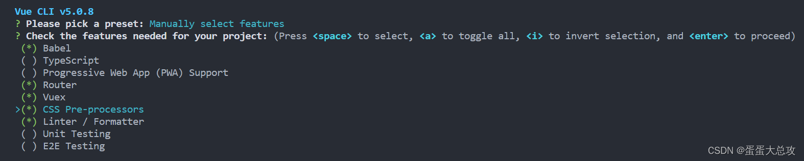 基于Manually select features（手动创建）脚手架-CSDN博客