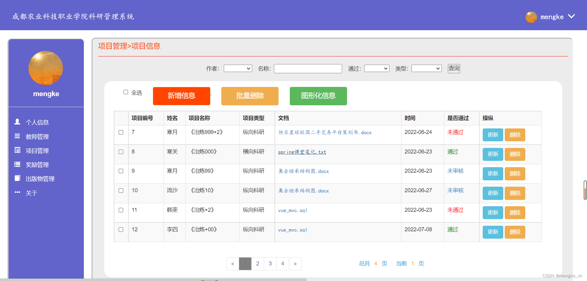 基于SSM+ECharts+jquery+bootstrap+jstl的高校科研管理系统_echarts如何实现教师科技管理平台项目 界面-CSDN博客