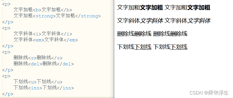 Html5入门学习笔记——一、初识html5 Html5文档的文本格式化标记 Csdn博客