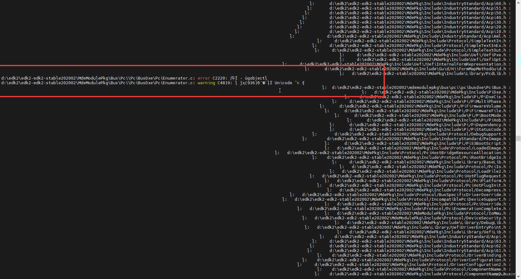 解决 UEFI EDKII error: C2220_edk2 error c2220-CSDN博客