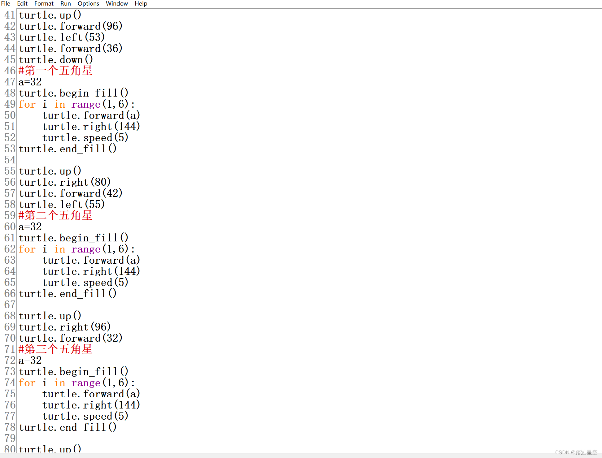 Python五星红旗 Csdn博客 