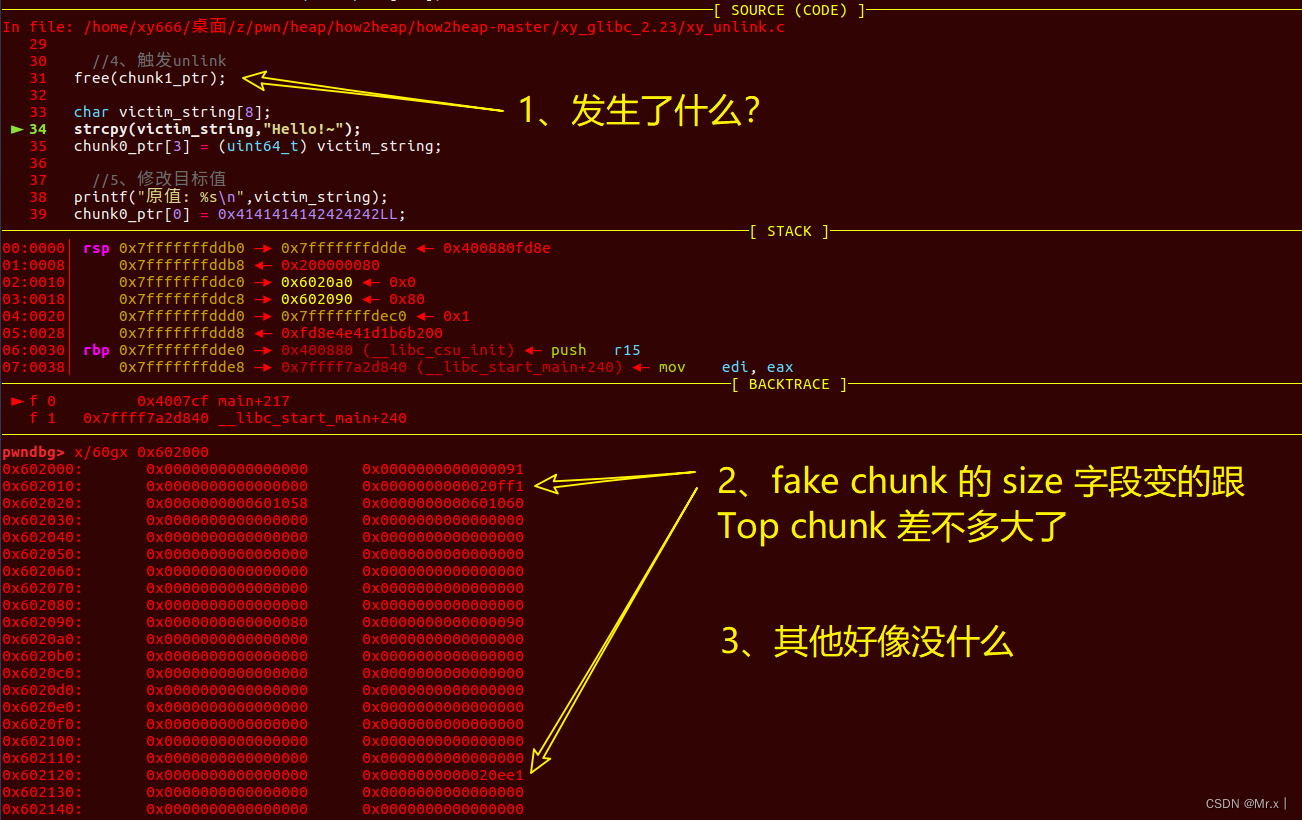 how2heap—glibc 2.23—unsafe_unlink.c-CSDN博客