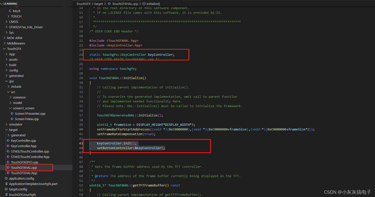 touchGFX综合学习七、touchGFX使用实体按键（正点原子H750开发版）_touchcfg 按键处理-CSDN博客