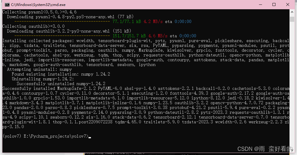 yolov7-环境搭建-跑通detect.py_yolov7中detect.py文件-CSDN博客