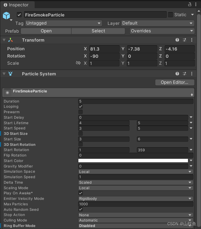 Unity3D粒子系统之制作烟雾特效_unity烟雾粒子特效-CSDN博客