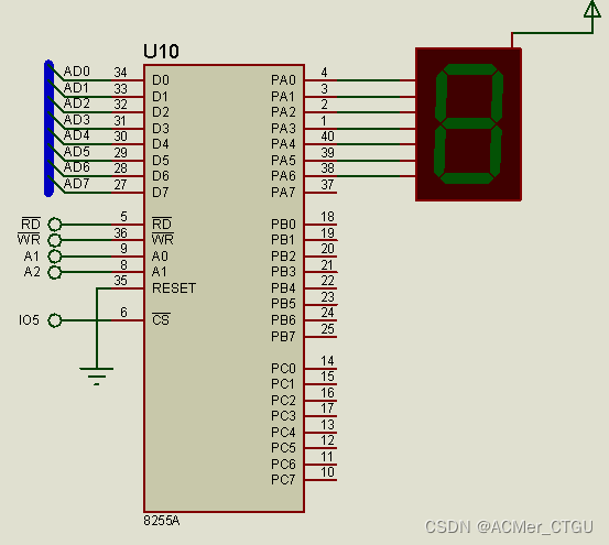 微机实验：8255控制数码管_并行接口 8255 控制七段数码管(8255)-CSDN博客
