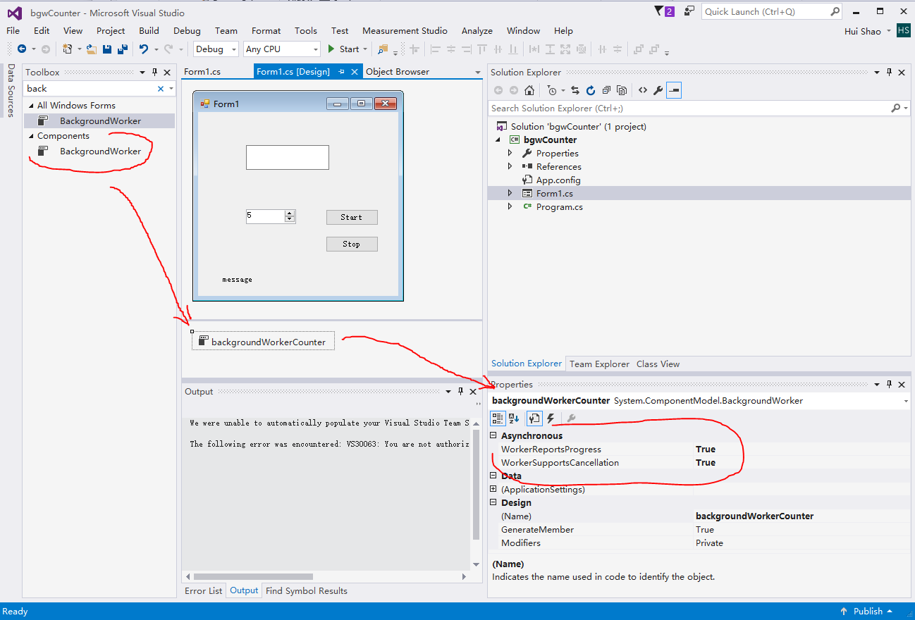 C# 后台线程编程 - BackgroundWorker_winform后台线程-CSDN博客