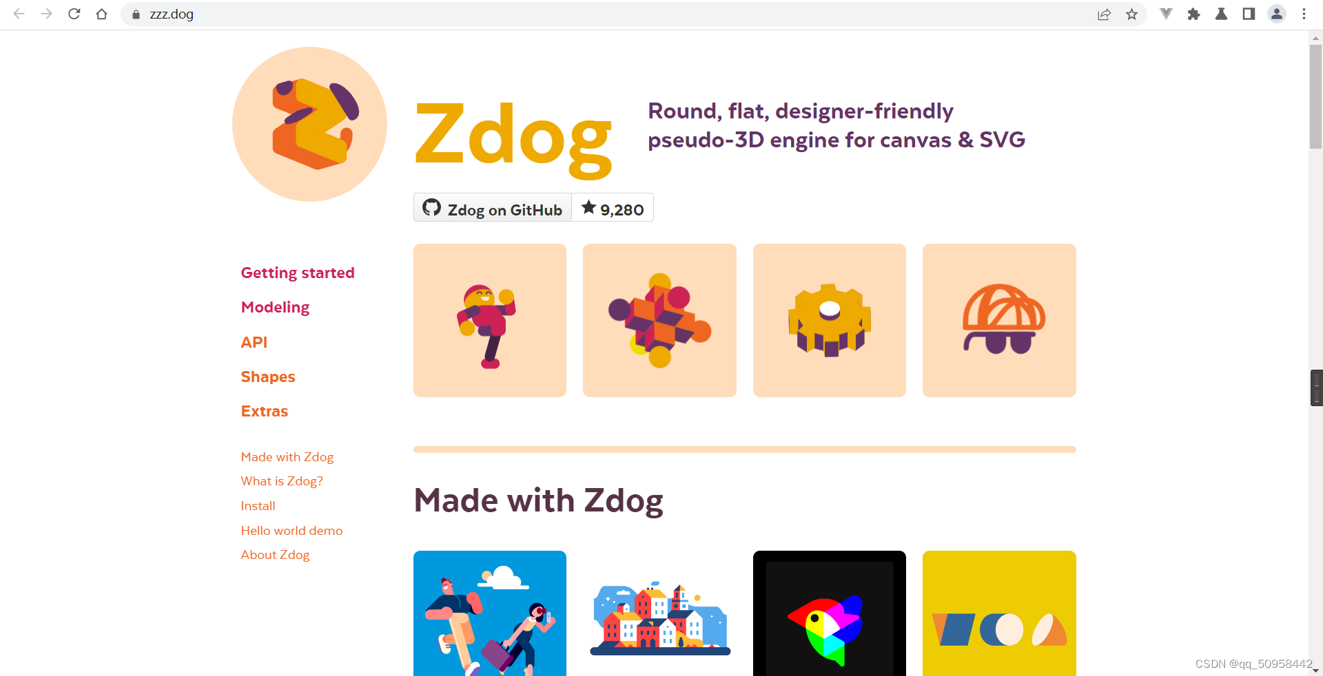 zdog实现三维立体动画，并应用到vue项目中去-CSDN博客