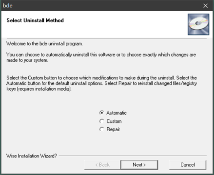 BDE卸载时问题解决 Could not open INSTALL.LOG file_卸载文件时提示could not open ...