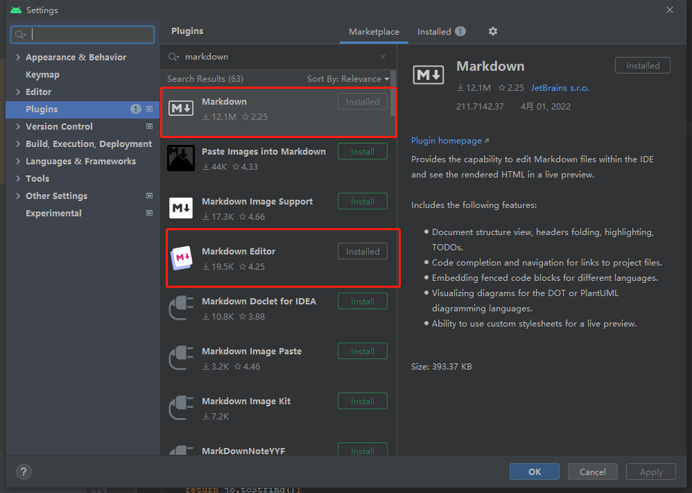 Android Studio 安装Markdown插件，实现编辑浏览_android studio jcef-CSDN博客
