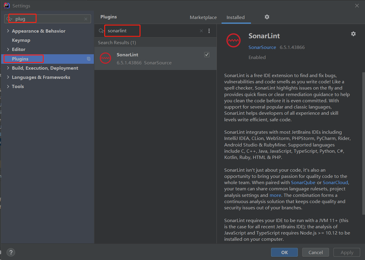 IDEA中SonarLint插件的安装与配置_idea sonarlint插件 配置-CSDN博客