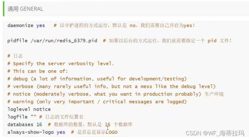 Redis配置文件设置（狂神日记） 狂神redis配置文件 Csdn博客
