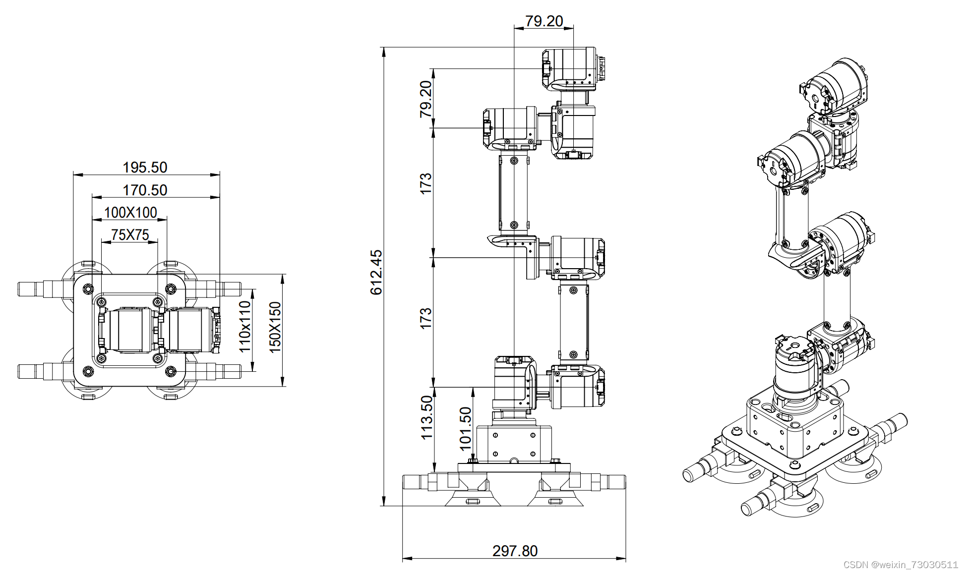 innfos-gluon 机械臂正逆运动学Matlab机器人工具箱及矩阵验算_innfos机械臂-CSDN博客