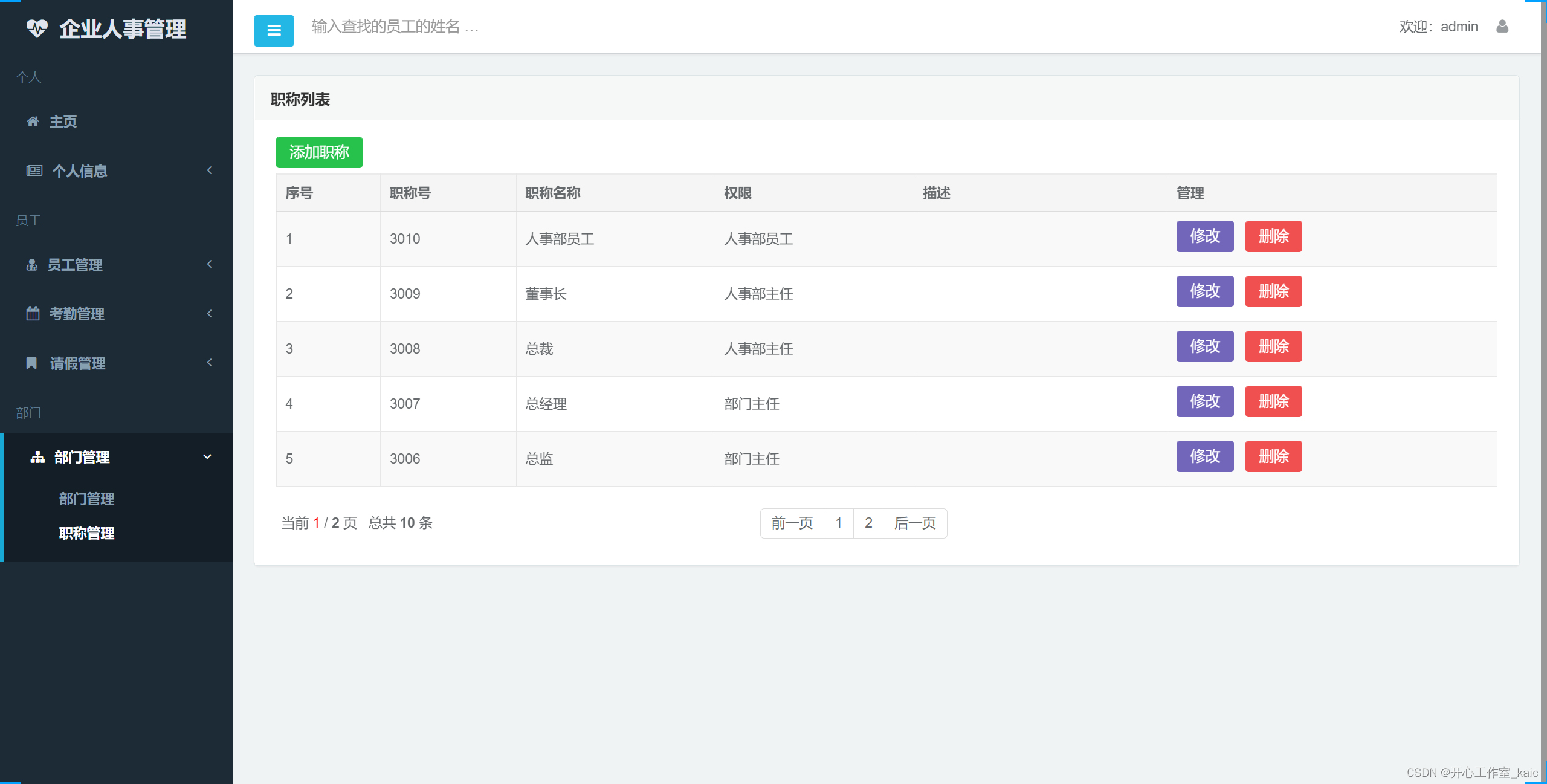 基于Java的企业员工管理系统的设计与实现(论文+源码)_kaic_基于java员工积分管理系统源码-CSDN博客