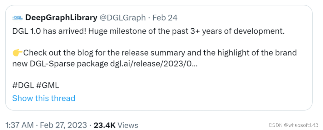 DGL1.0_importerror: cannot load dgl c++ sparse library-CSDN博客