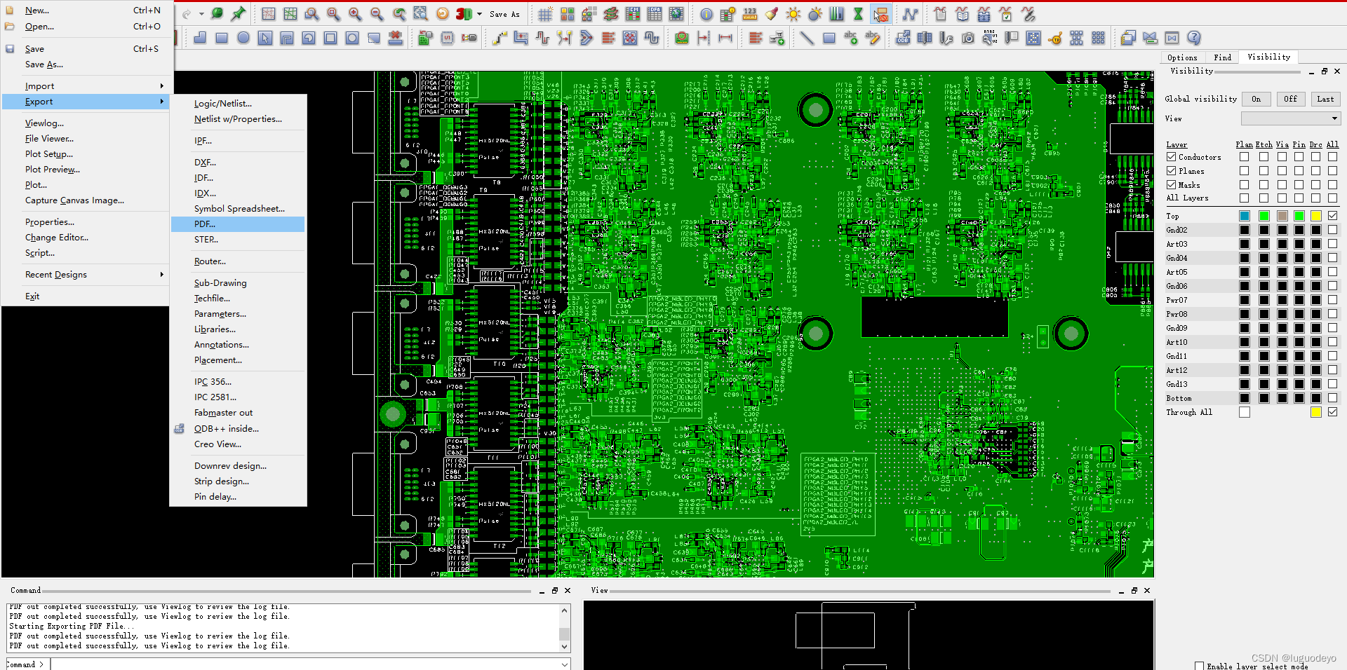 Allegro17.2导出PCB的PDF的方法_allegro导出pdf-CSDN博客