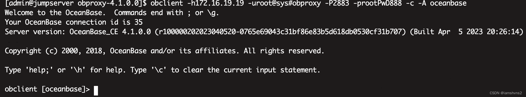 OceanBase社区版 手动部署集群(单机版)_oceanbase单机部署-CSDN博客